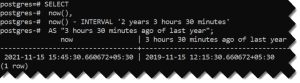 PostgreSQL now function - DatabaseFAQs.com