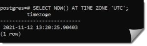 PostgreSQL now function - DatabaseFAQs.com